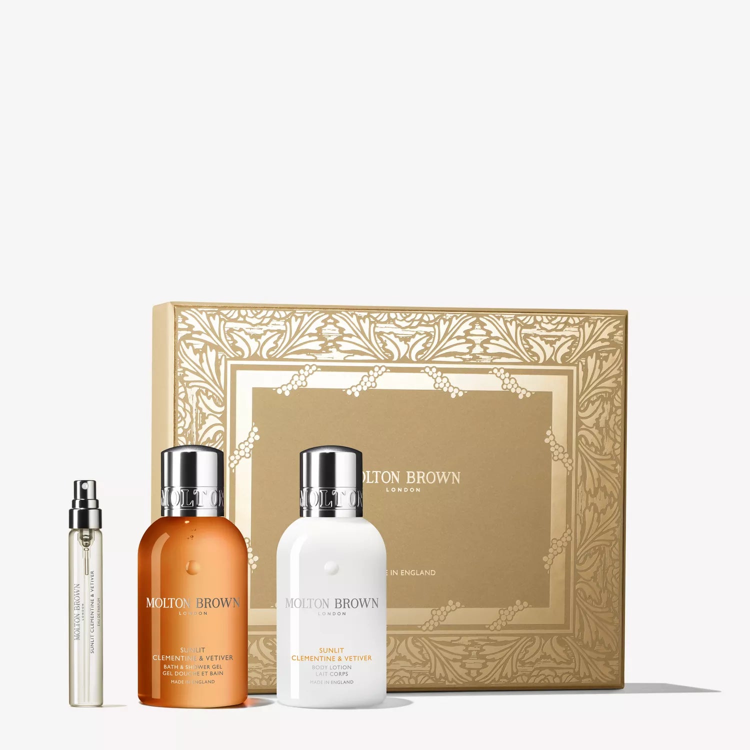 Molton Brown Sunlit Clementine & Vetiver Travel Gift Set - 2025 Limite ...