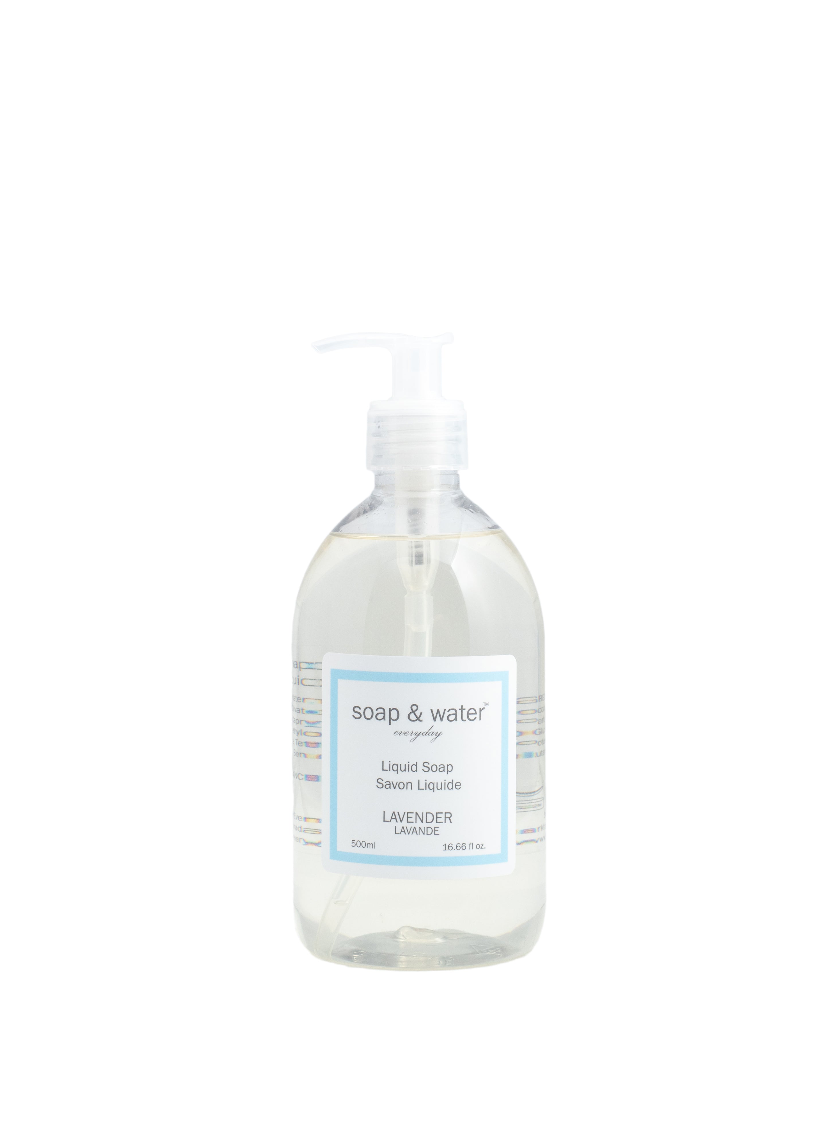 Soap & Water Lavender Liquid Soap - 500 ml – Soap & Water Everyday