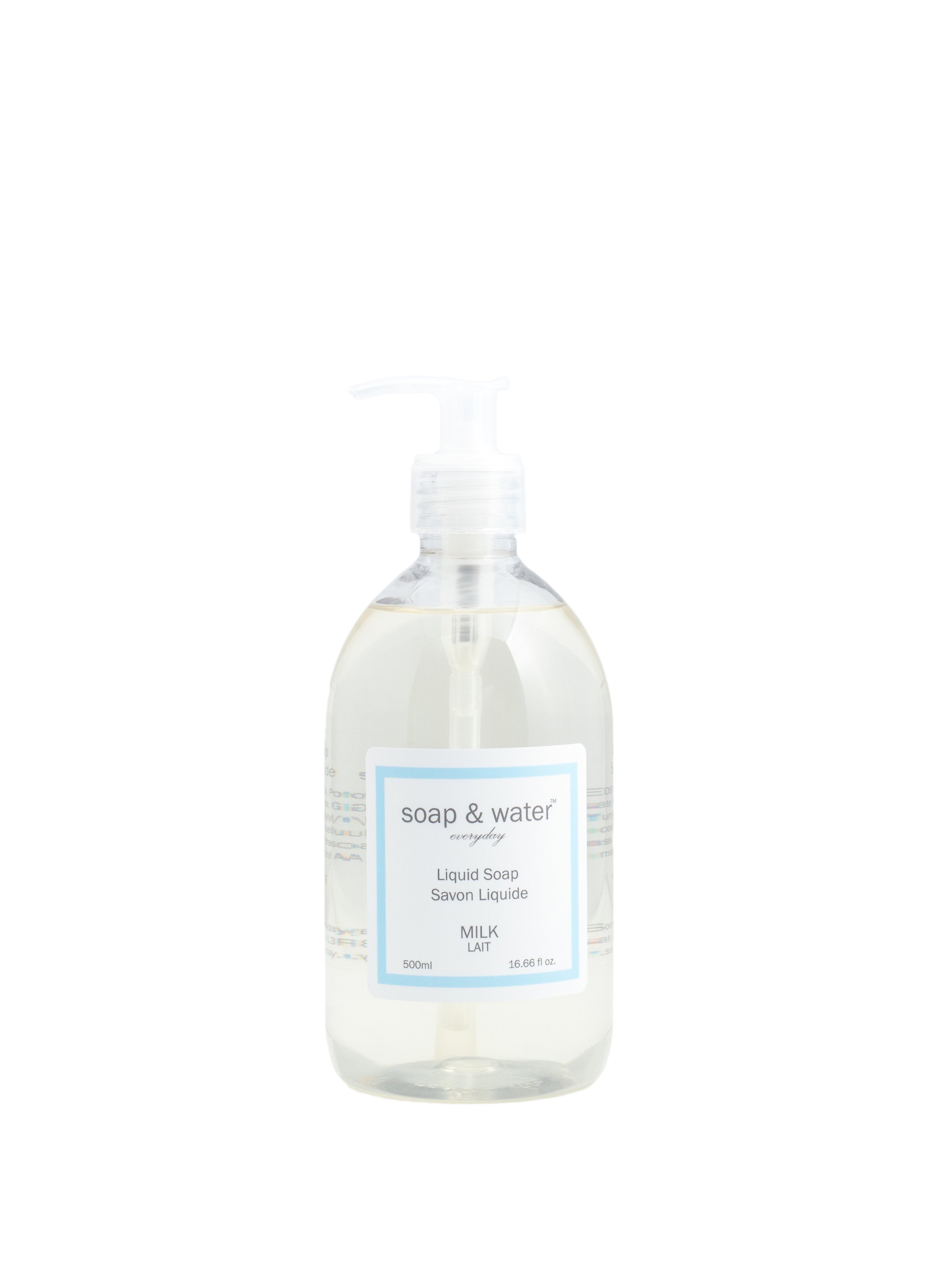 Soap & Water Milk Liquid Soap - 500 ml – Soap & Water Everyday